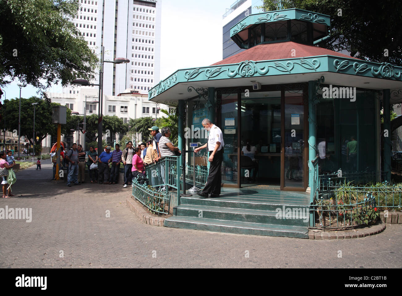 Waiting in line at bank hi-res stock photography and images - Alamy