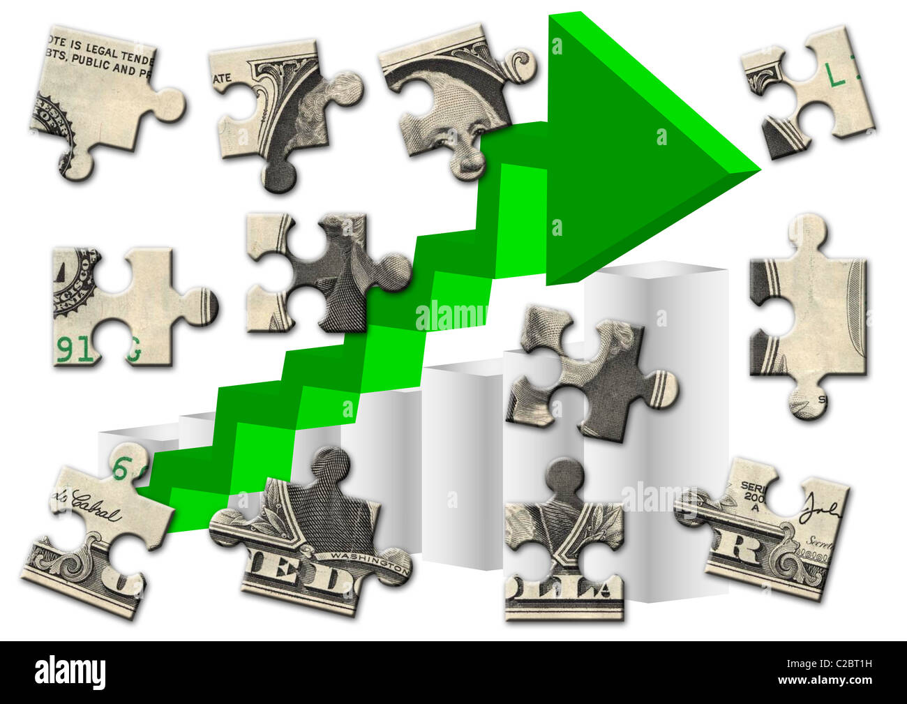 Dollar Banknote Puzzle Stock Photo - Alamy