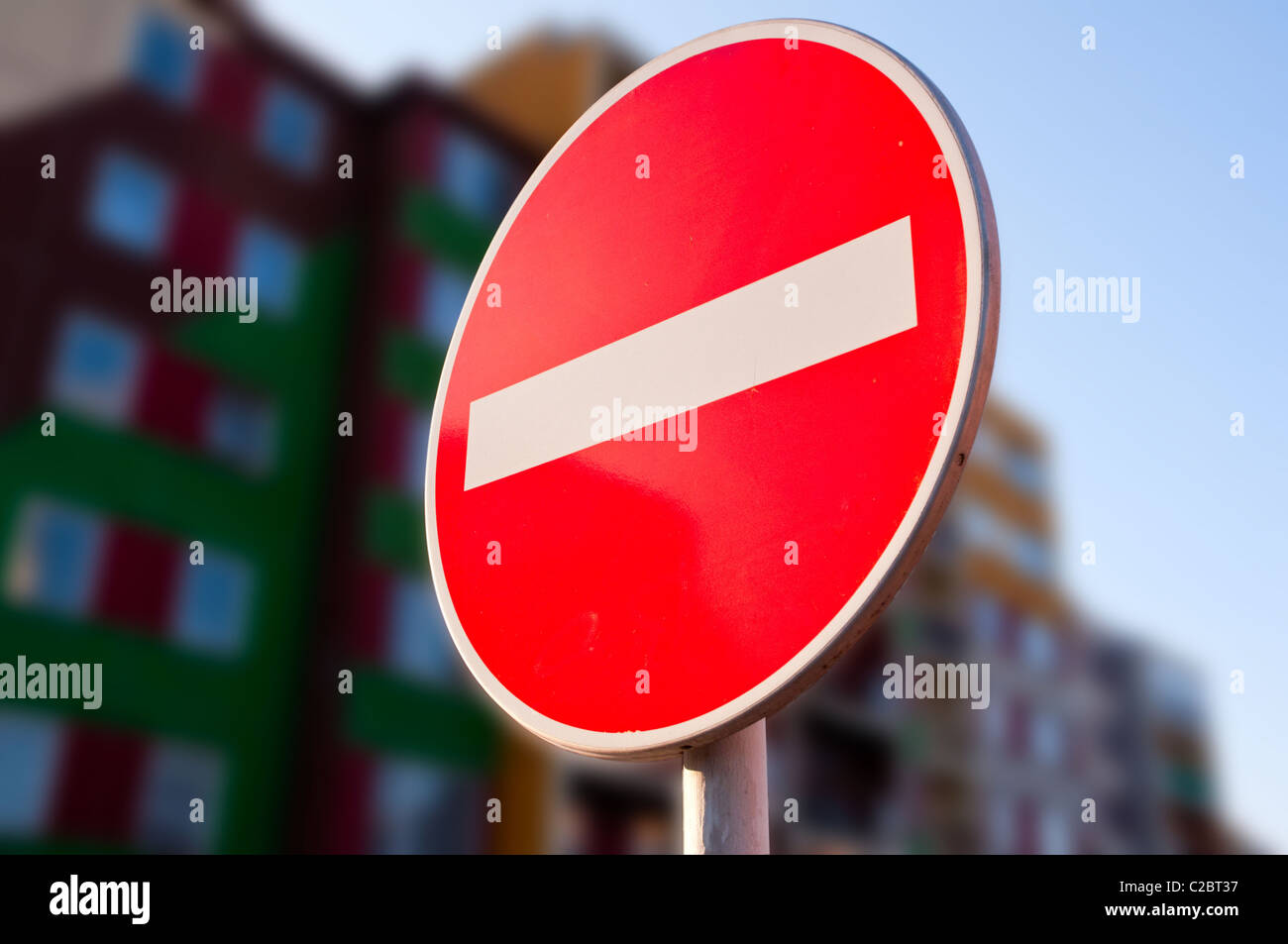No Entry Traffic Road Sign Stock Photo - Alamy