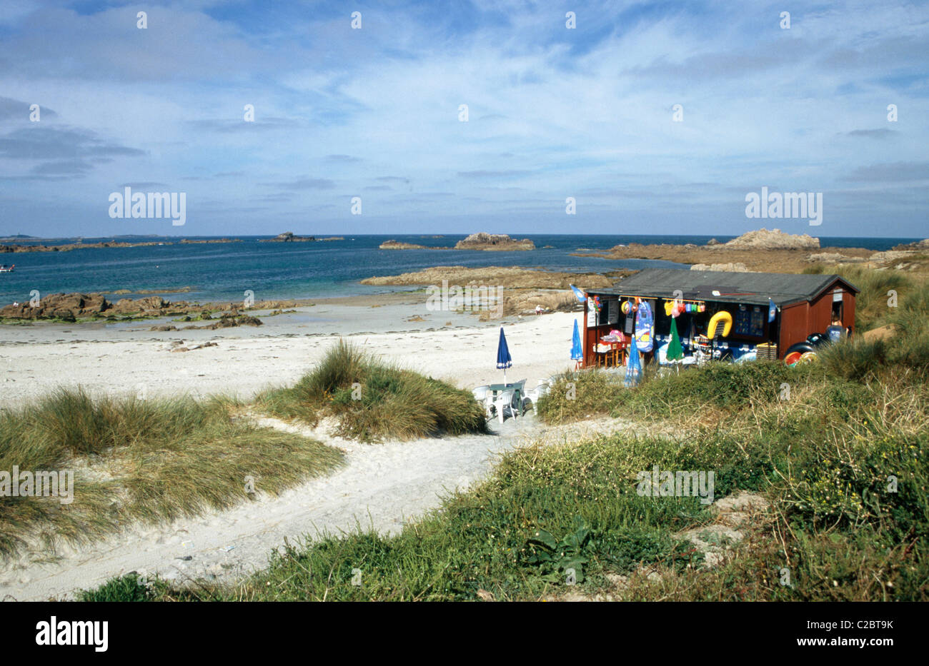 Vazon Bay Guernsey Channel Islands Stock Photo - Alamy
