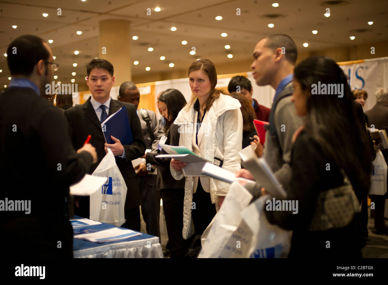 Jacob javits convention center job fair hi-res stock photography and ...