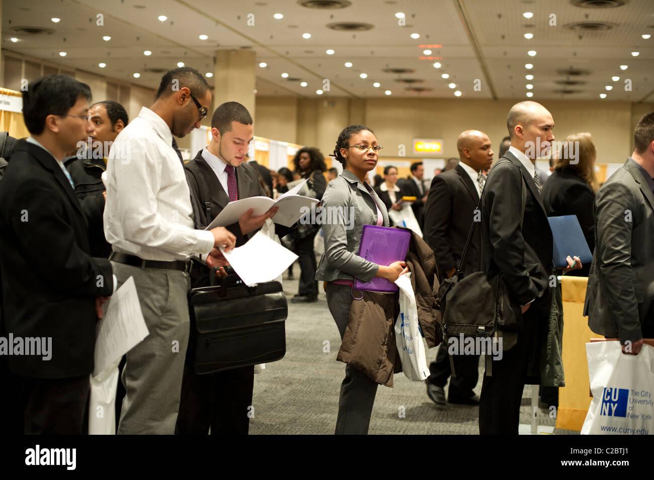 Jacob javits convention center job fair hi-res stock photography and ...