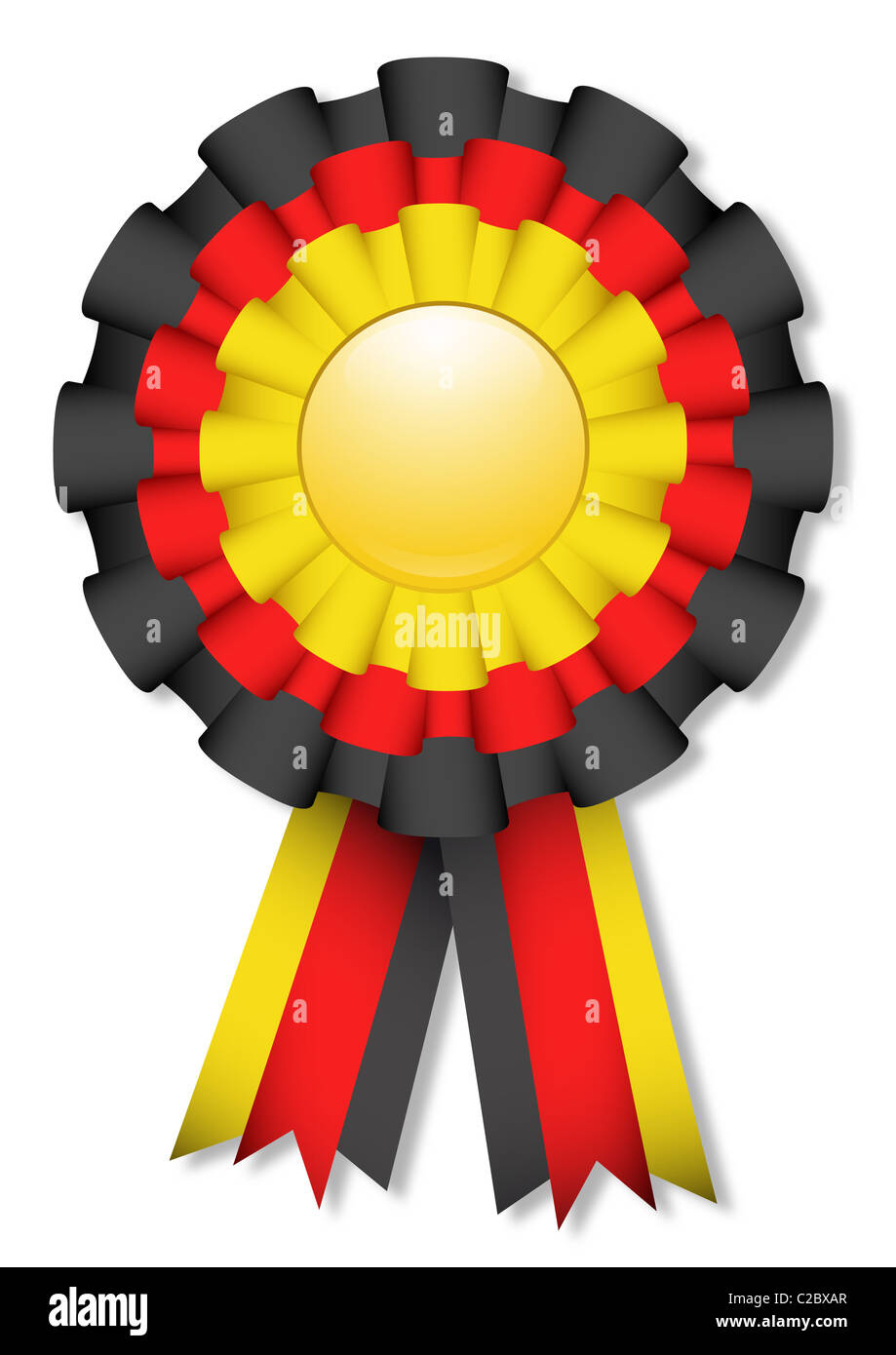 Black, red and yellow cockade Stock Photo - Alamy