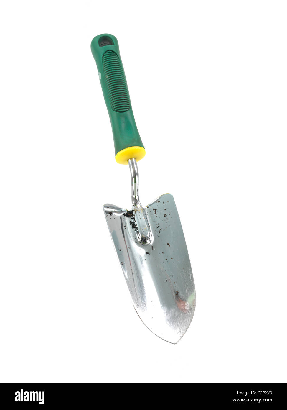 A garden spade isolated against a white background Stock Photo - Alamy