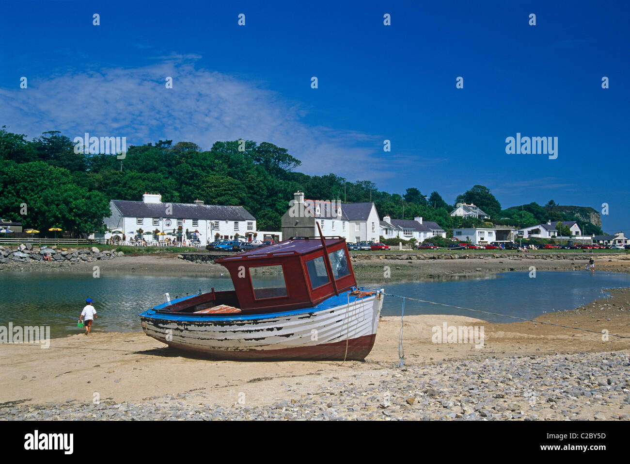 Coastline of the northern shore of Anglesey island has some beautiful ...