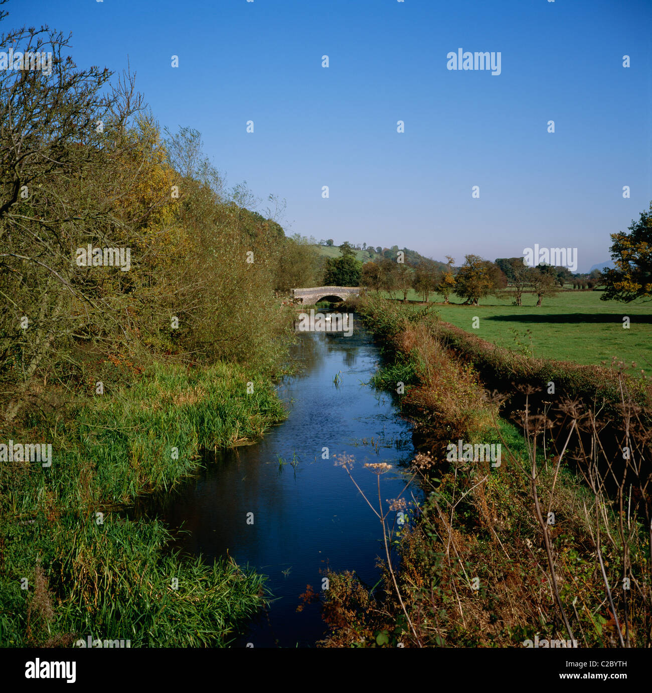 Berriew Powys Wales Stock Photo - Alamy