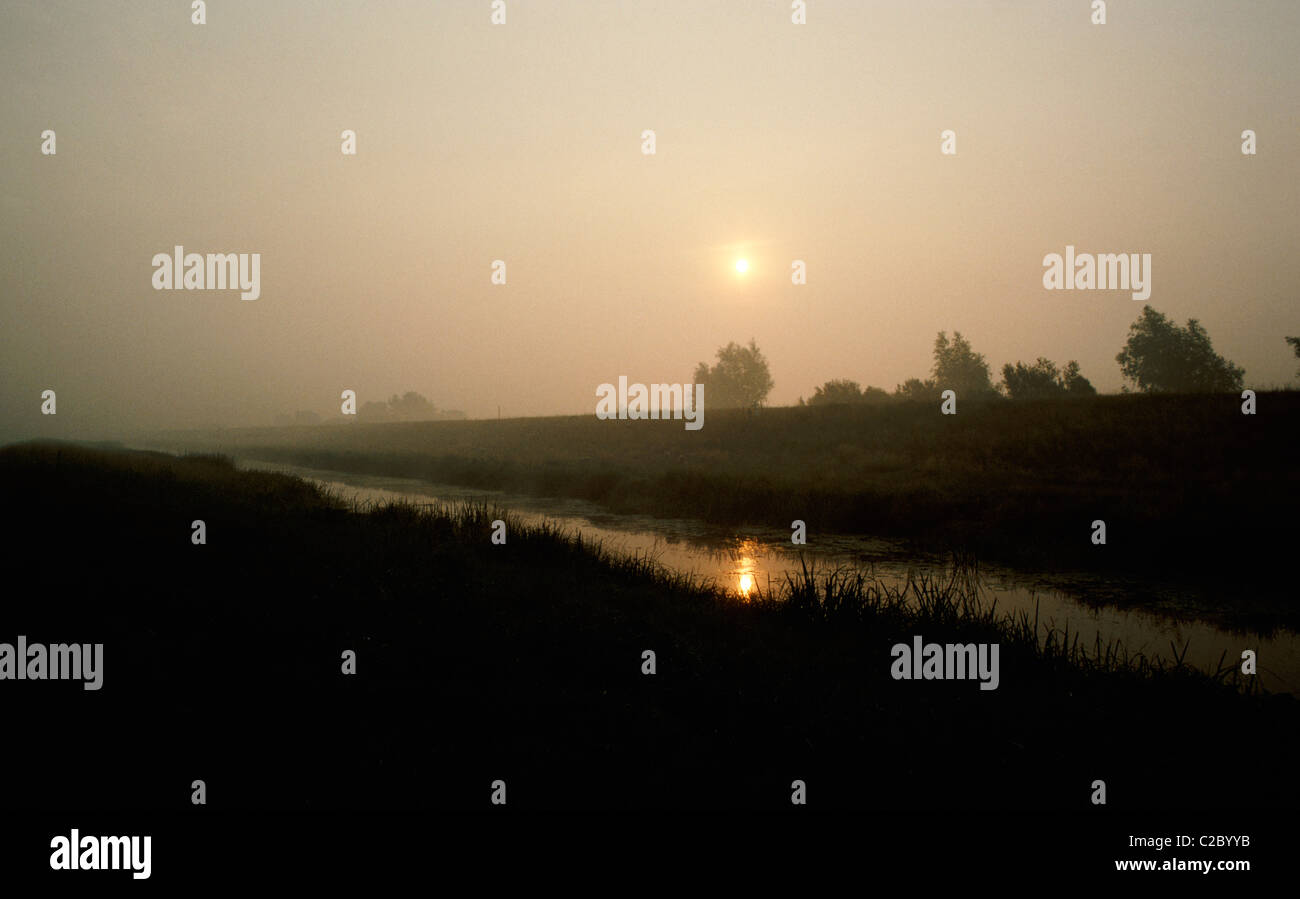 Ouse Fen Cambridgeshire England Stock Photo - Alamy