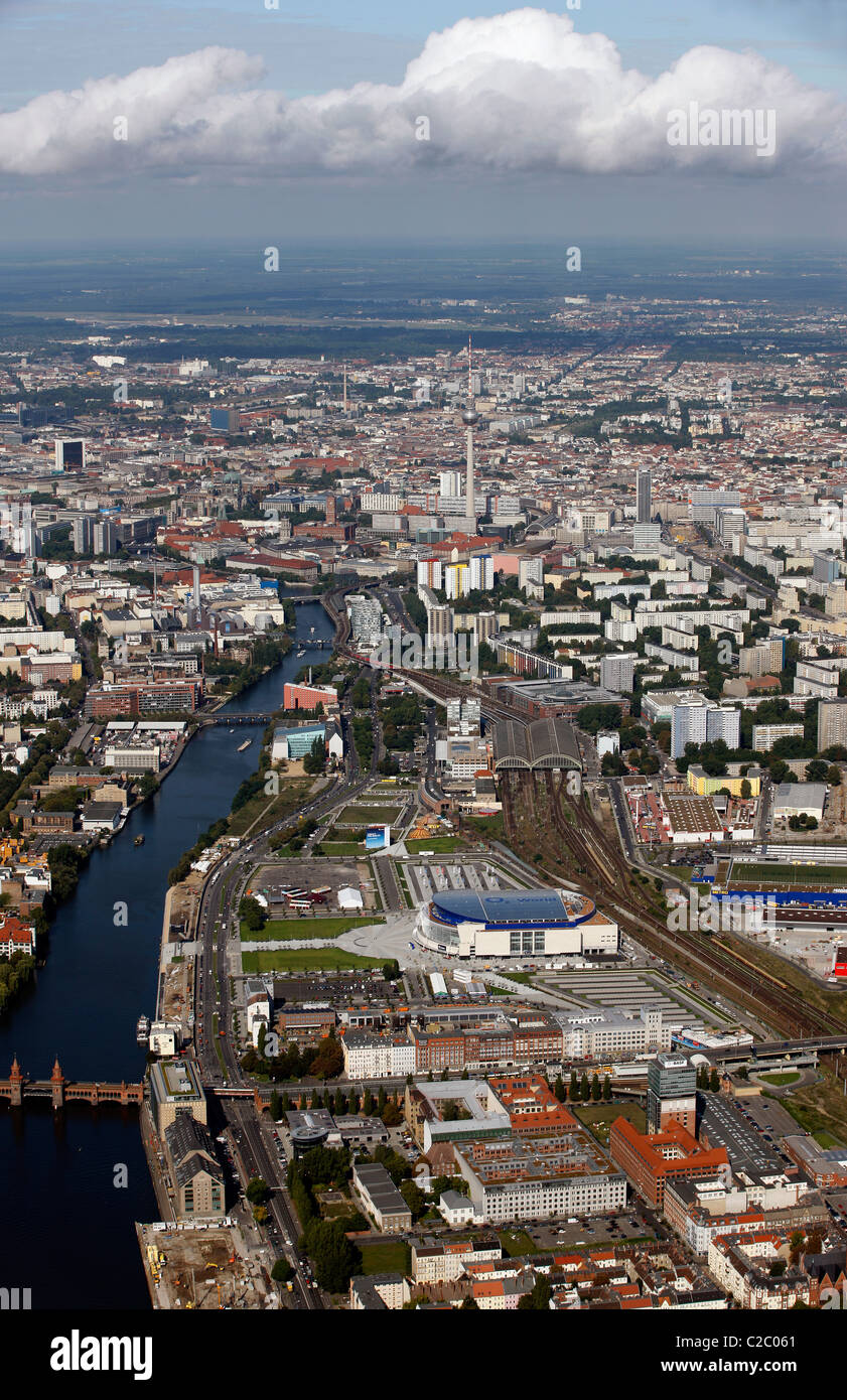 Aerial view of Berlin-Friedrichshain, Berlin, Germany Stock Photo - Alamy
