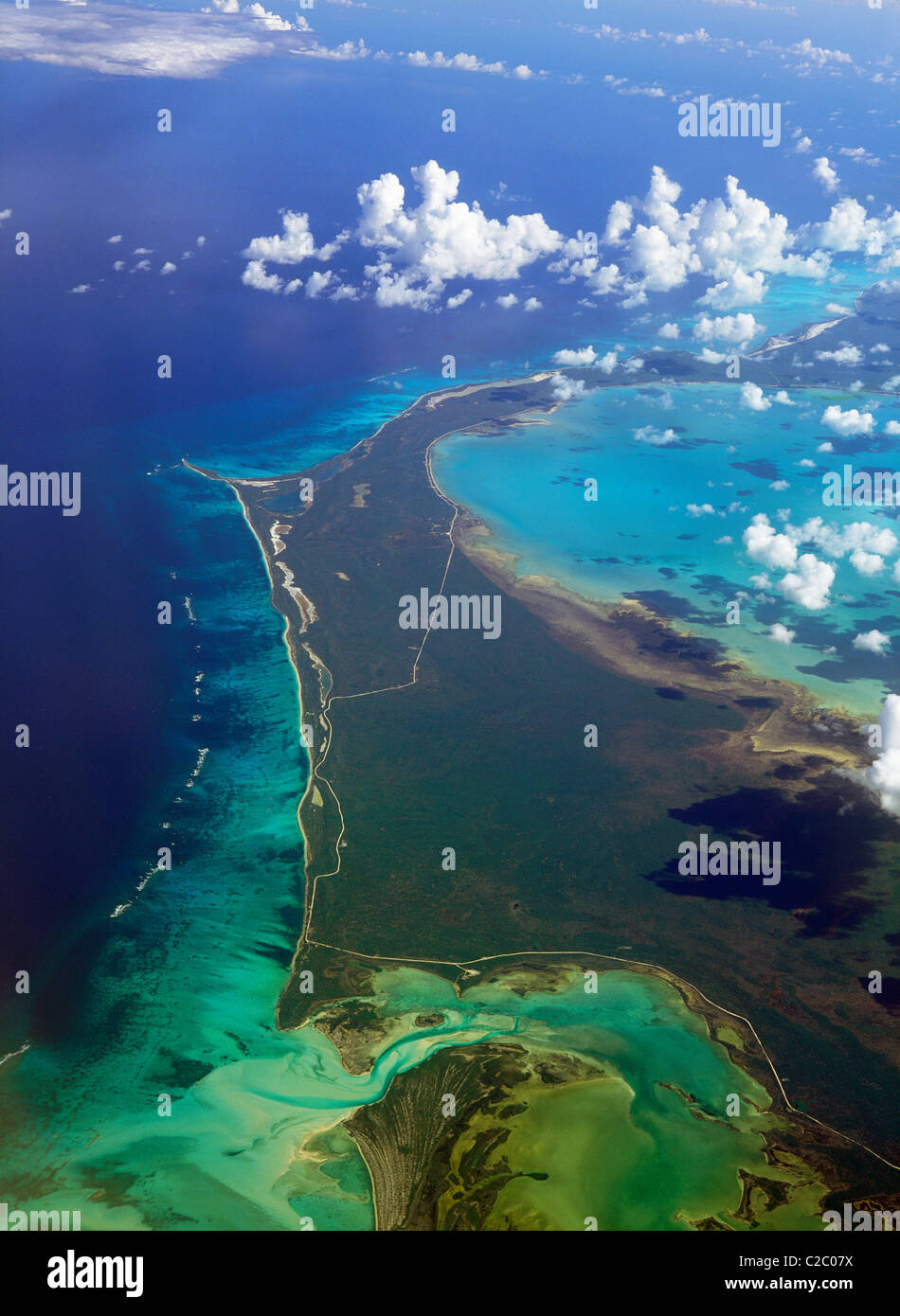 Aerial View Bahamas Stock Photo - Alamy