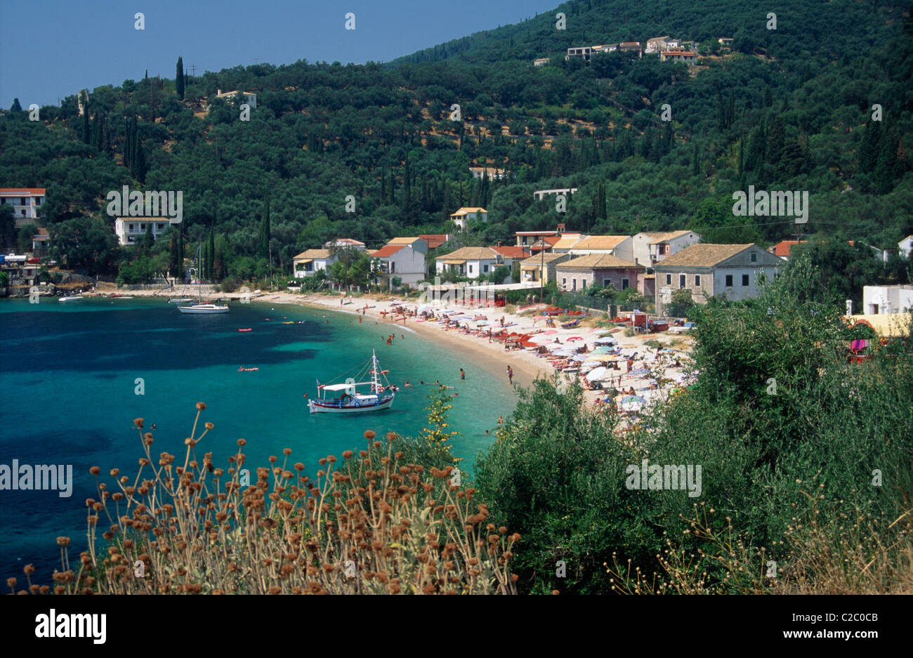 Kalami Corfu Greece Stock Photo - Alamy