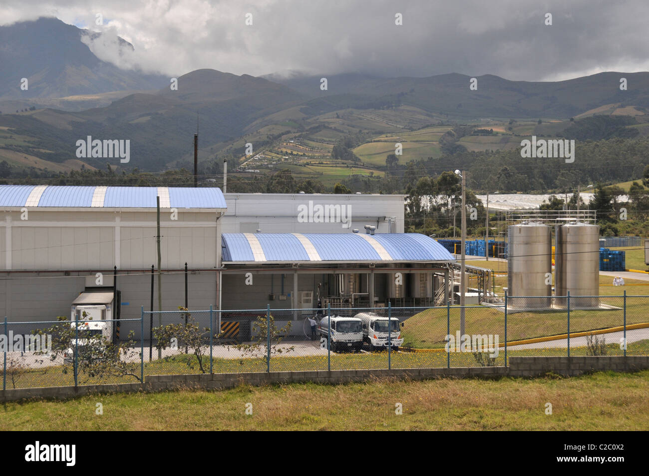 milk factory Ecuador Stock Photo - Alamy