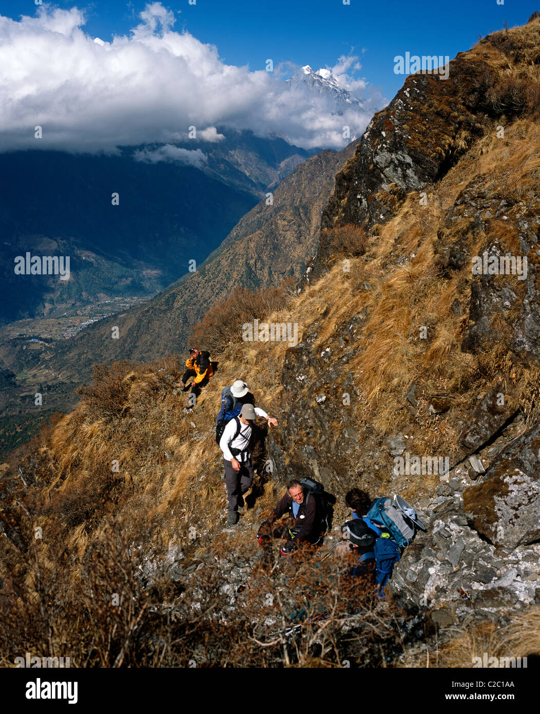 Trekking Path Himalayas Nepal Stock Photo - Alamy
