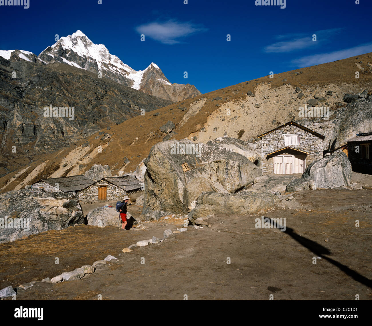 Mountain Village Himalayas Nepal Stock Photo - Alamy