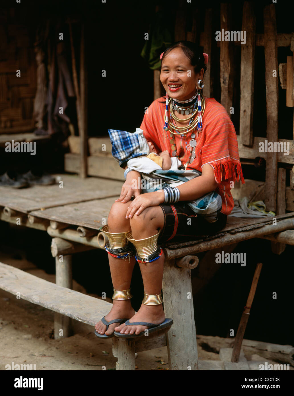Karen Hill Tribe North Thailand Stock Photo - Alamy