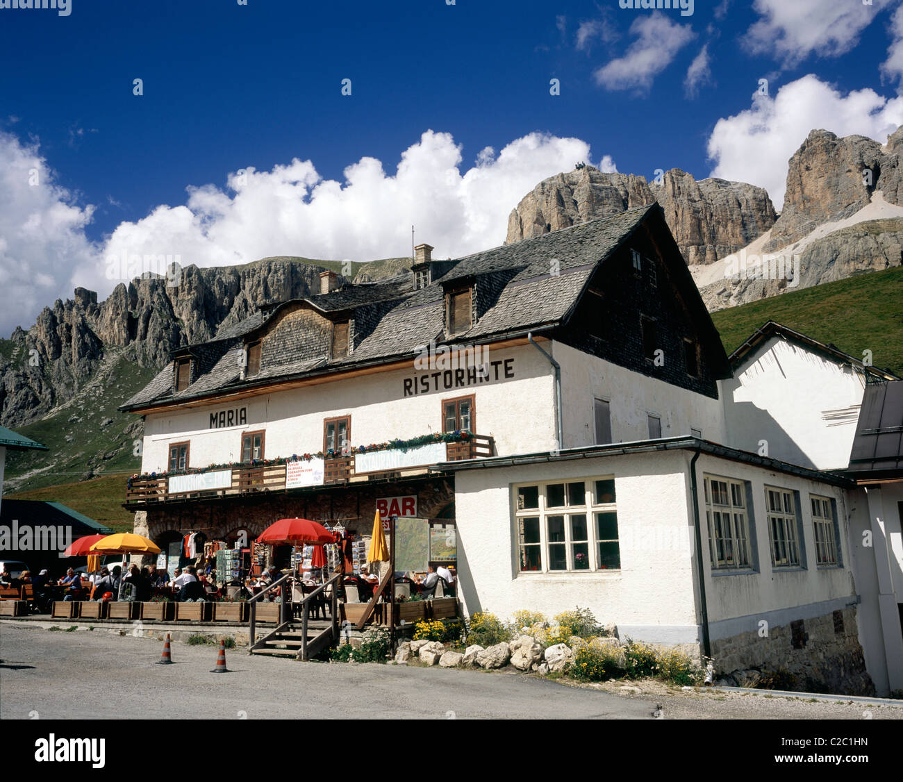 Sella Group Dolomites Italy Stock Photo - Alamy