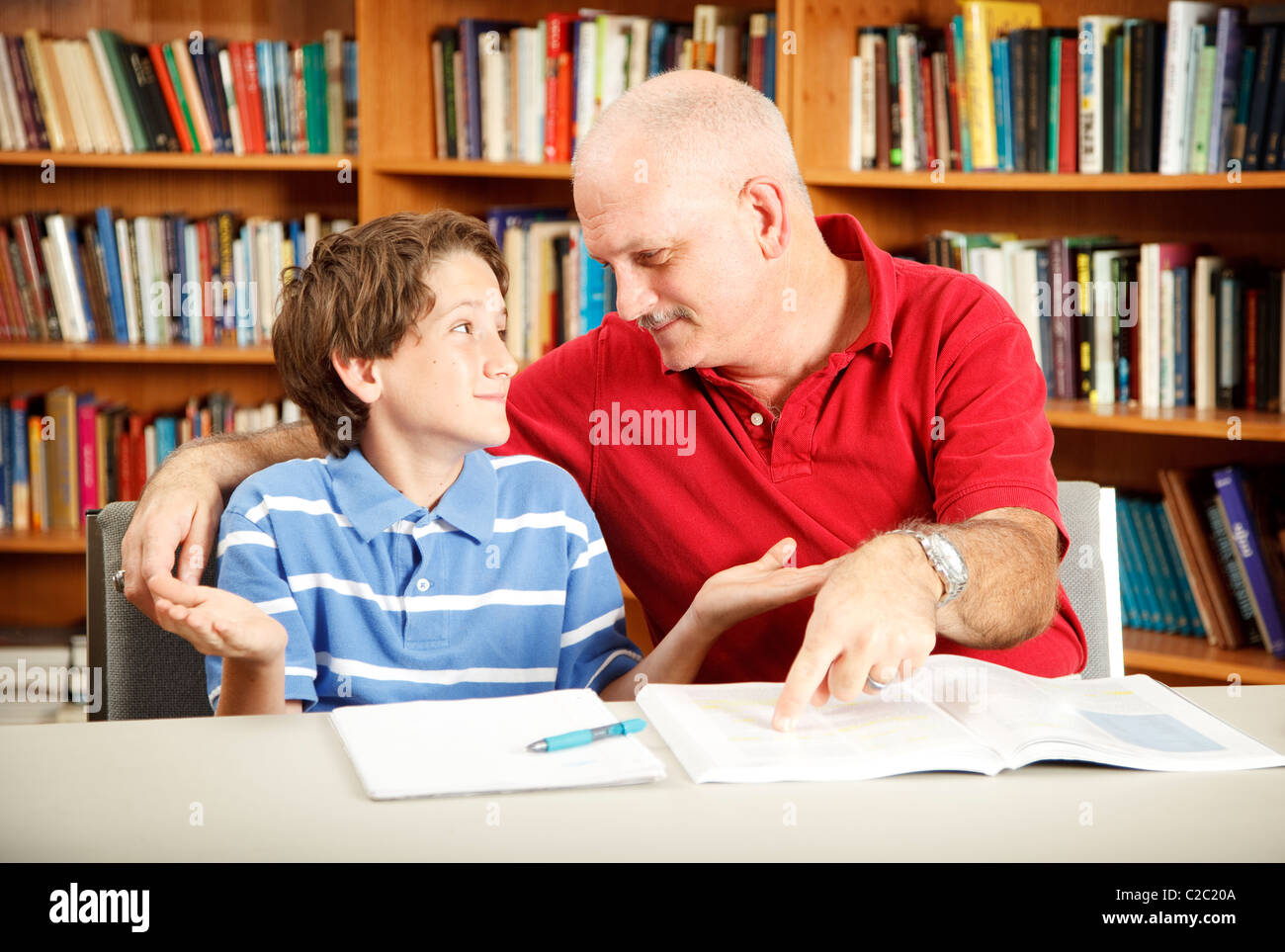Male teacher caucasian classroom parent hi-res stock photography and ...