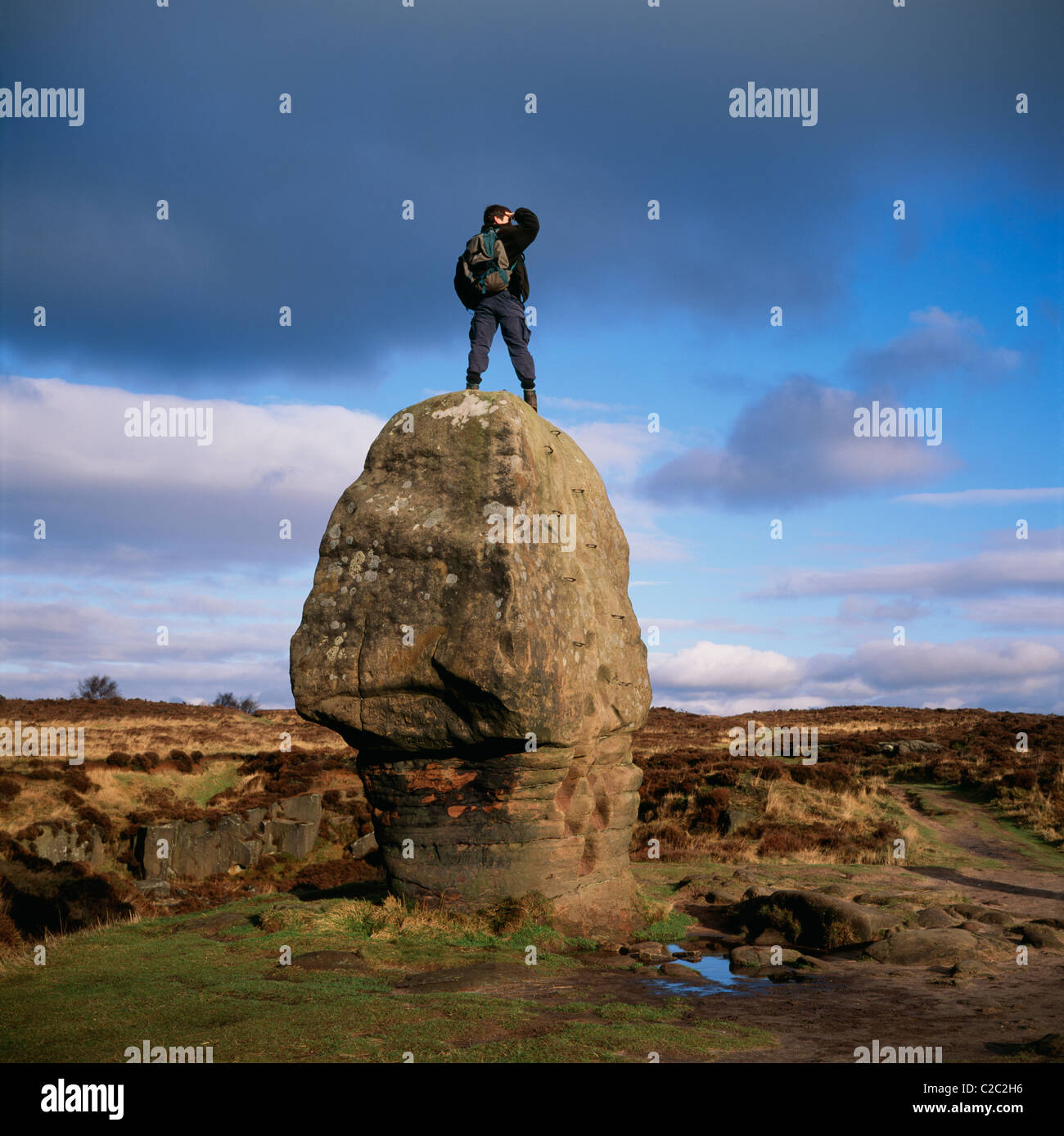 Birchover Derbyshire England Stock Photo - Alamy