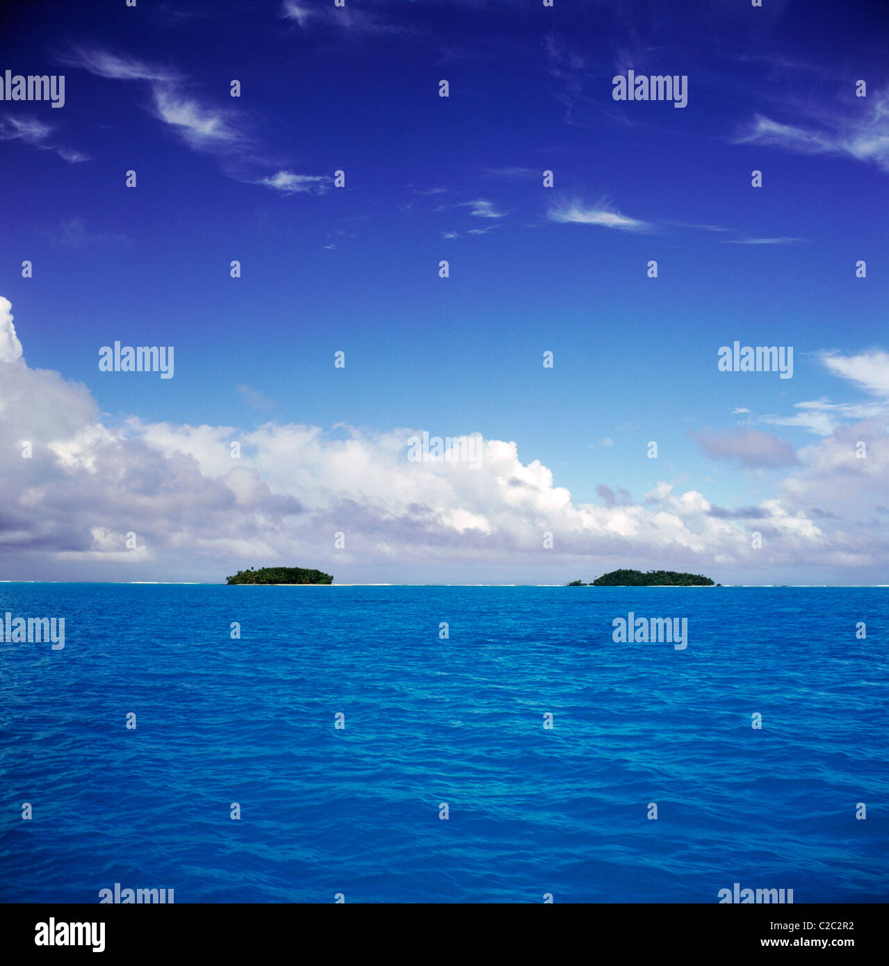 Aitutaki Lagoon Cook Islands Stock Photo - Alamy
