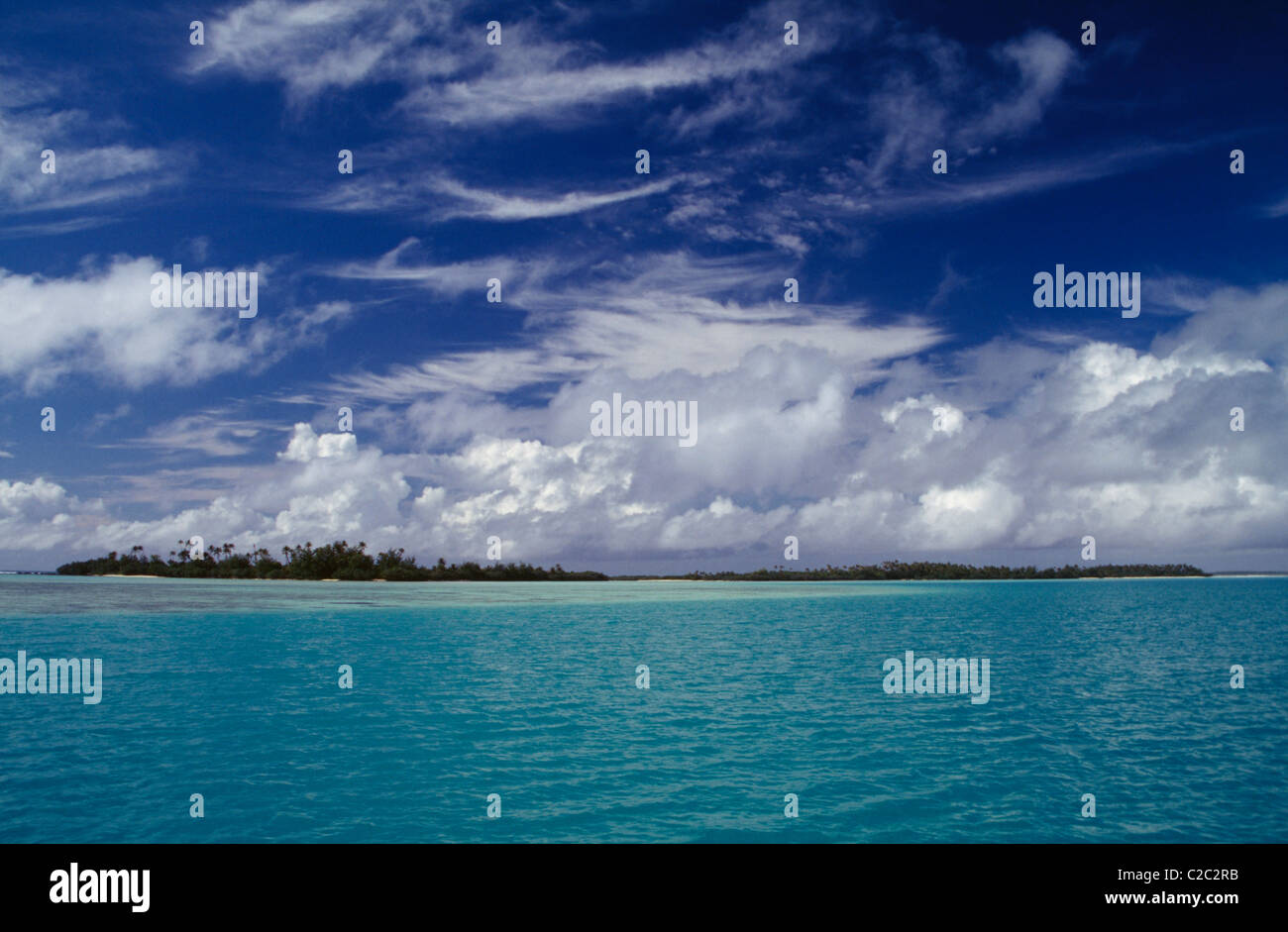 Aitutaki Lagoon Cook Islands Stock Photo - Alamy