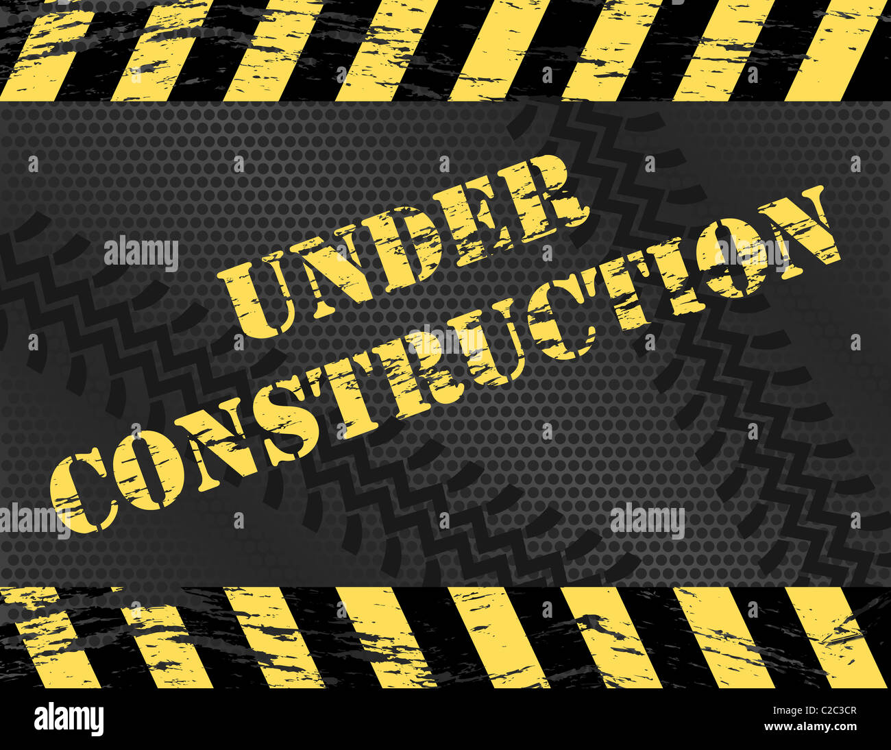 Grunge Under Construction Website Background Stock Photo - Alamy