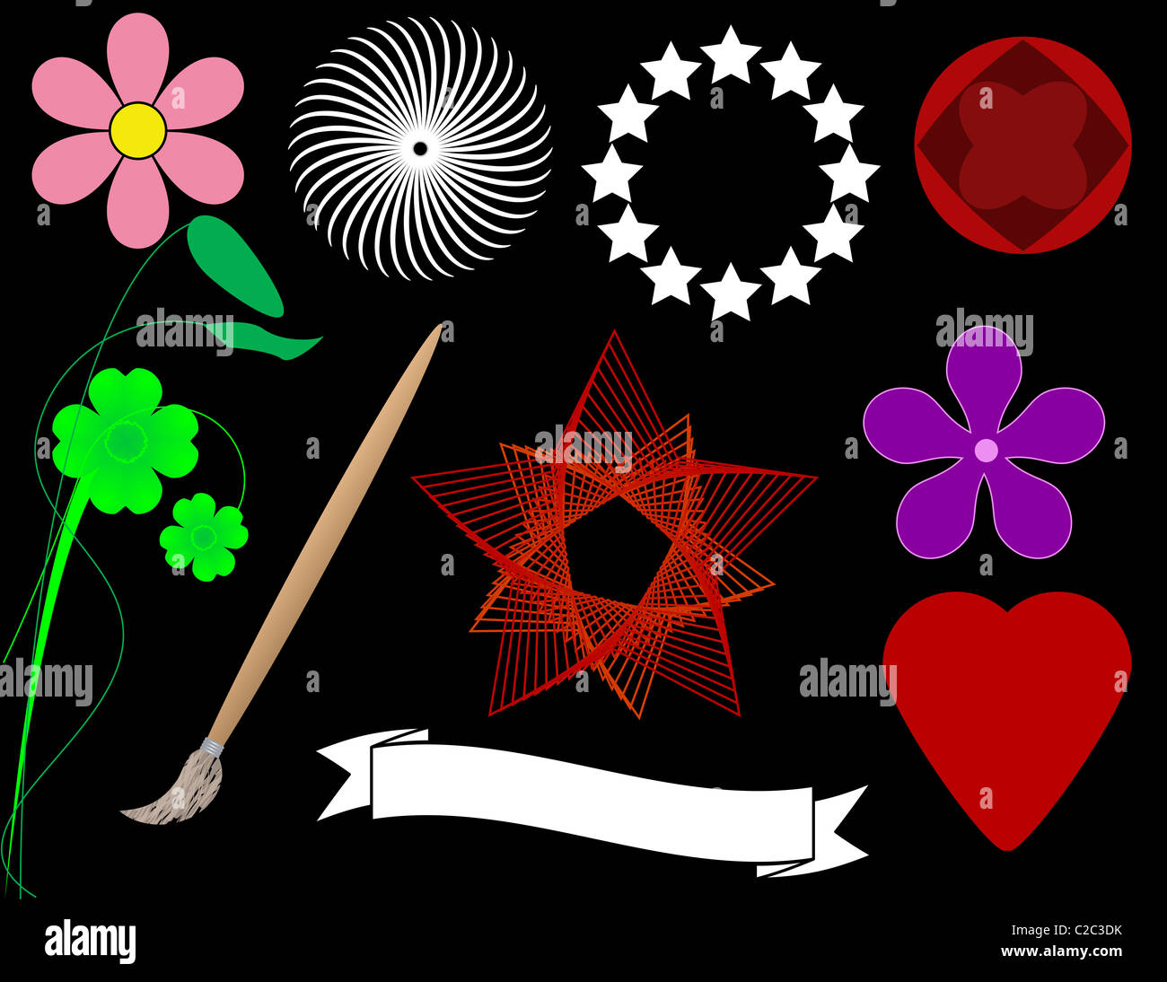 Various Design Elements Stock Photo - Alamy