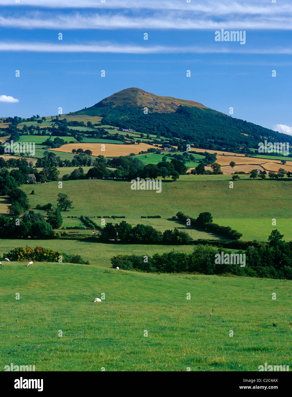 Landscape Gwent Wales Stock Photo - Alamy