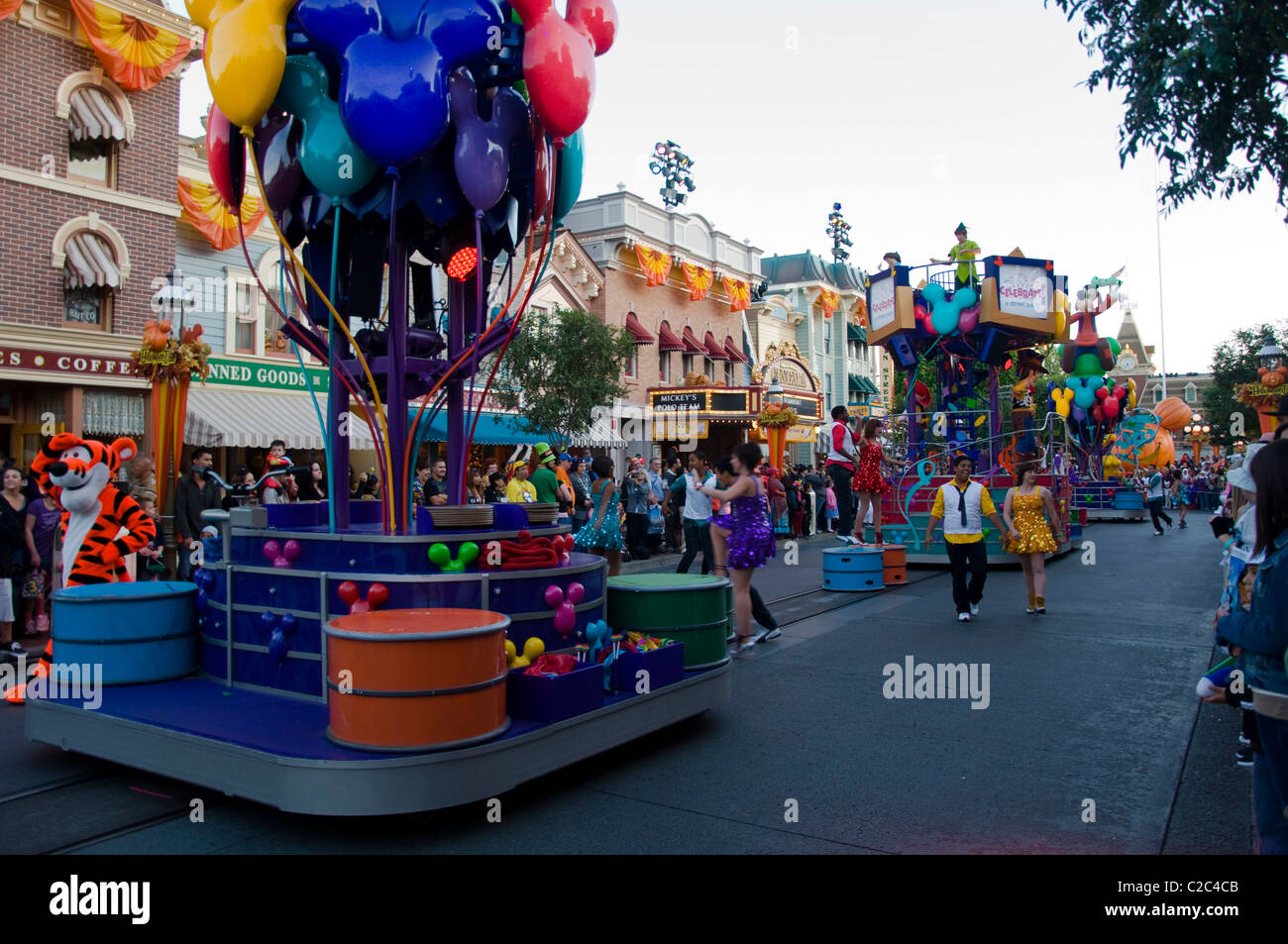 Dance Show at Disneyland Amusement Park in California USA Stock Photo ...
