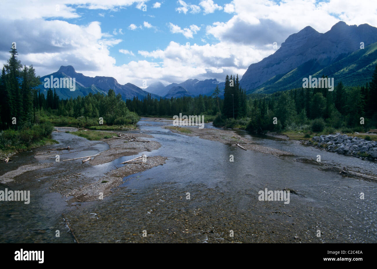 Kananaskis River Alberta Canada Stock Photo - Alamy