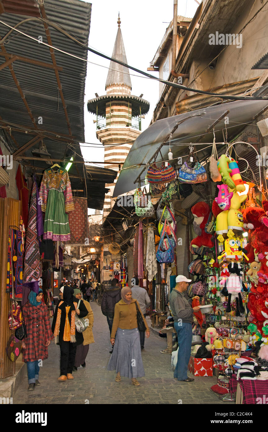 Damascus Syria Bazaar Souk Souq market shop Stock Photo - Alamy