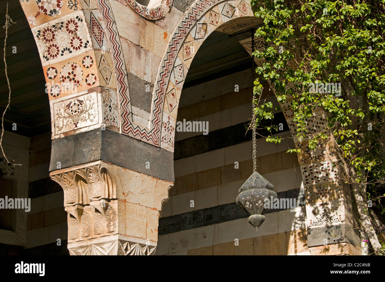 Azam Ottoman Palace Old House Town Damascus Syria Stock Photo - Alamy
