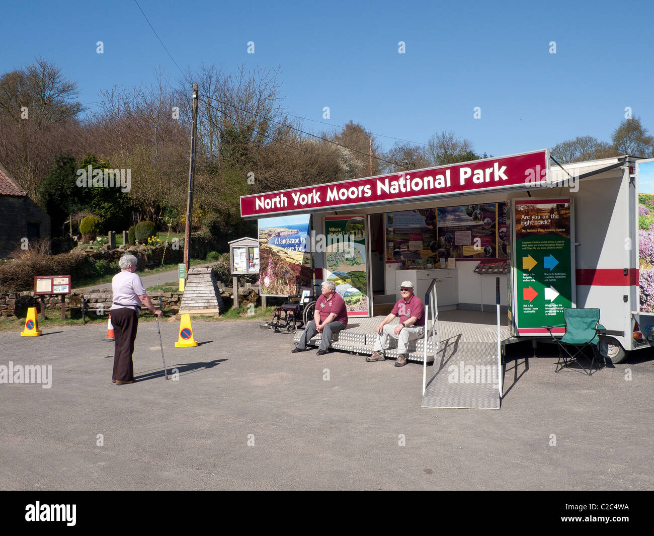 National Park caravan at Low Mill Farndale North Yorkshire with ...