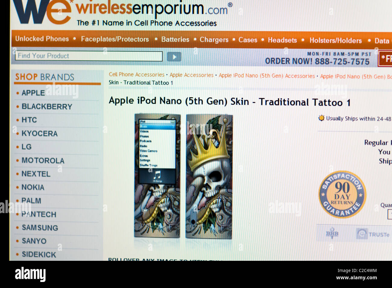 WE website screenshot Stock Photo - Alamy