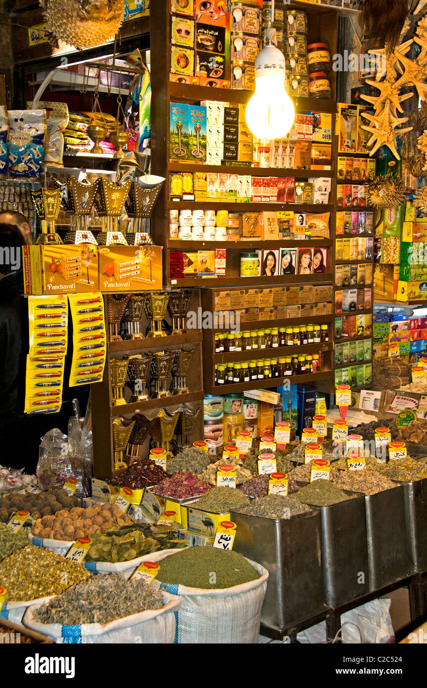 Damascus Syria Bazaar Souk Souq market shop Stock Photo - Alamy