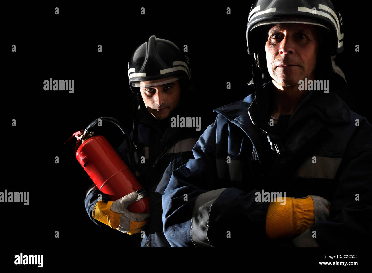 Fire fighter team icon hi-res stock photography and images - Alamy