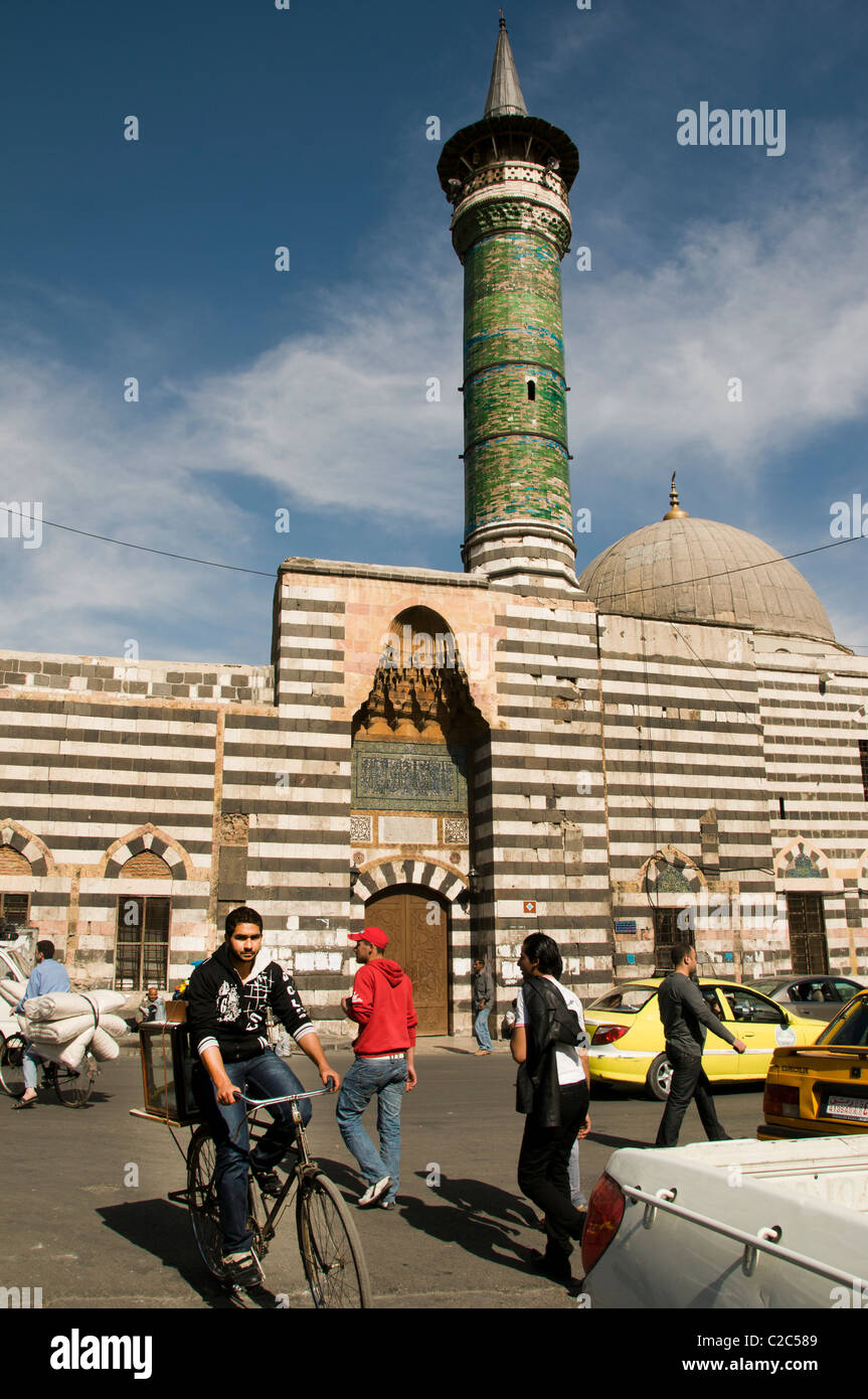 Mosque 0ld Damascus modern Town City Syria Syrian Stock Photo - Alamy