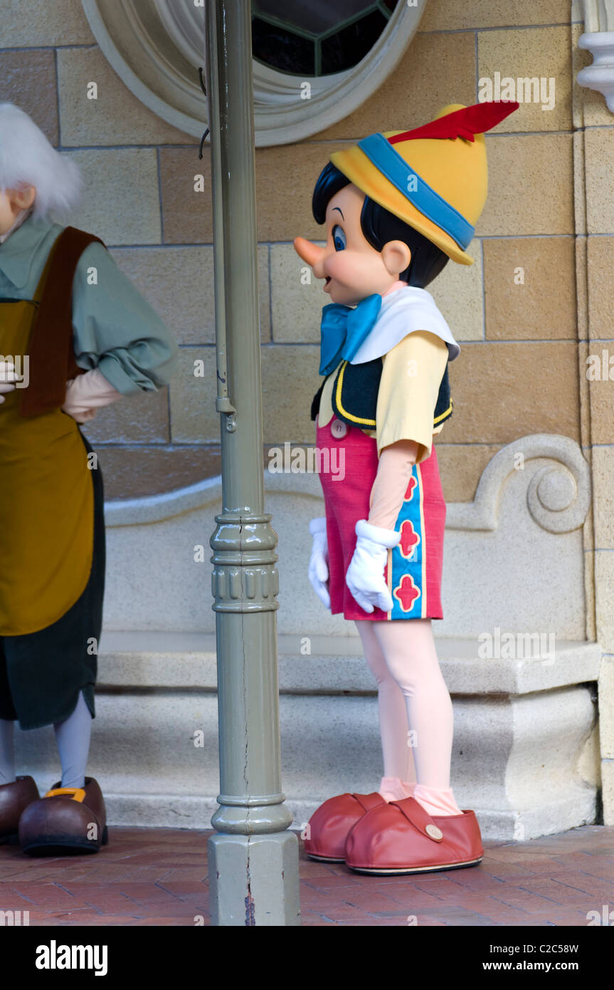 Pinocchio Character at Disneyland in Anaheim California Stock Photo - Alamy