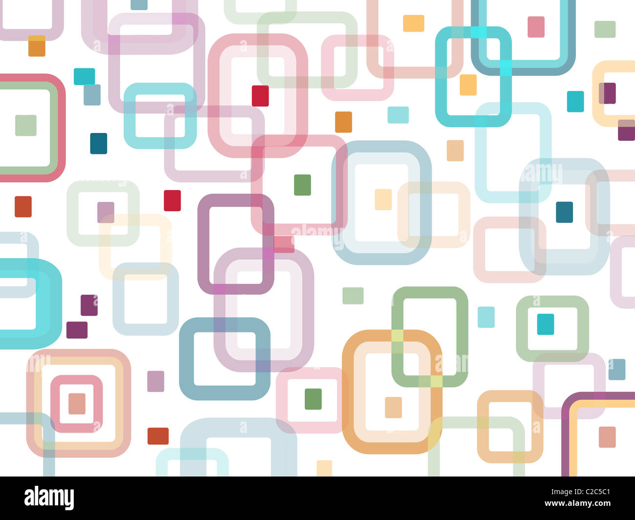 Transparent rectangles overlapping in different pastel colors Stock ...