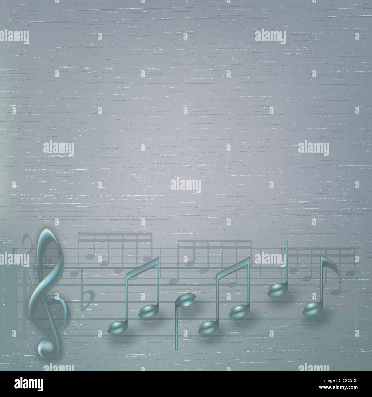 abstract cracked grey background with musical notes Stock Photo - Alamy