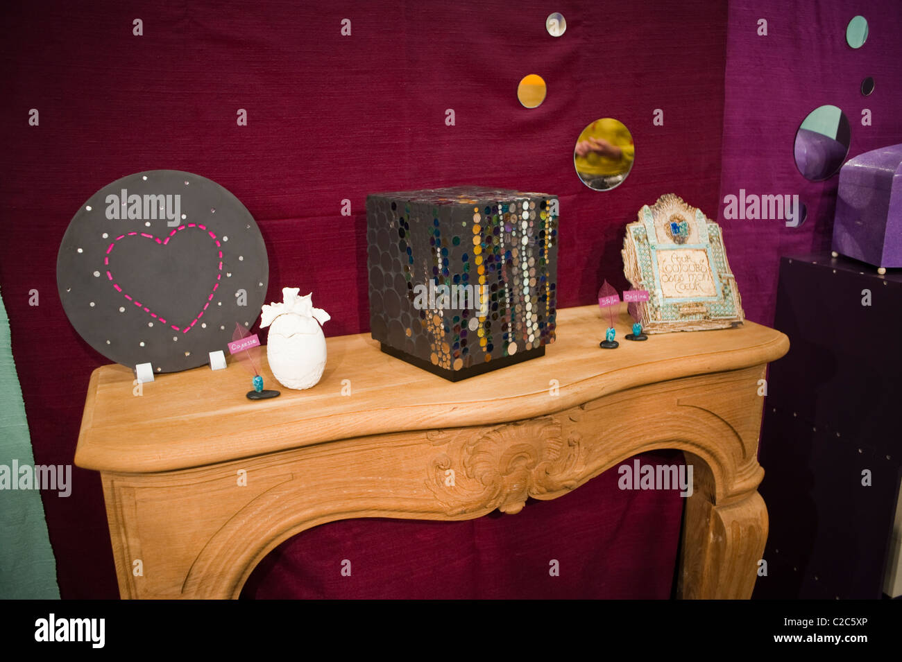 Paris, France, Artist Designed Custom burial urns at Death Trade Show ...