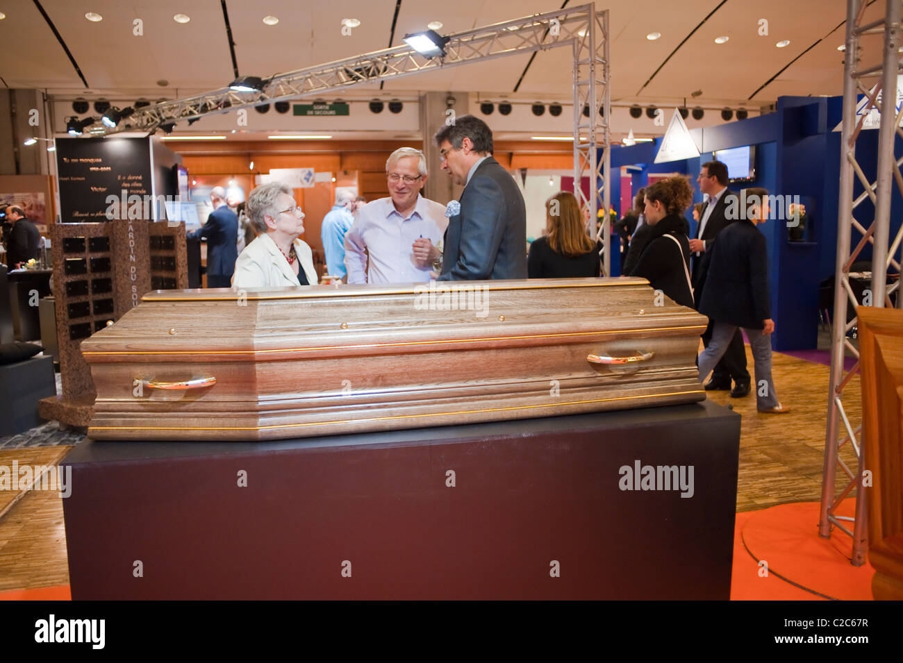 Paris, France, People Visiting Death Trade Show, "Salon de la Mort ...