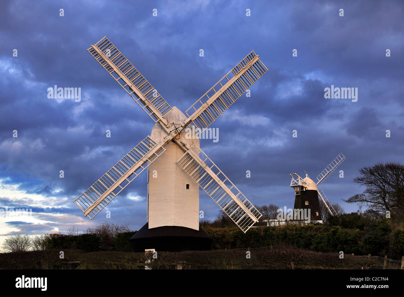 Jack and Jill Windmill a post mill and grade II listed buildings ...