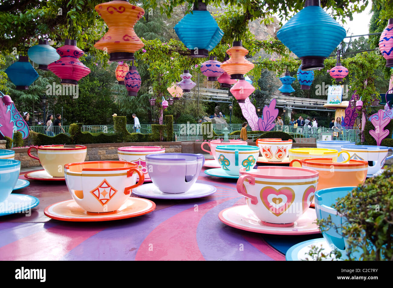 Cups at Disneyland Amusement Park in California USA Stock Photo - Alamy