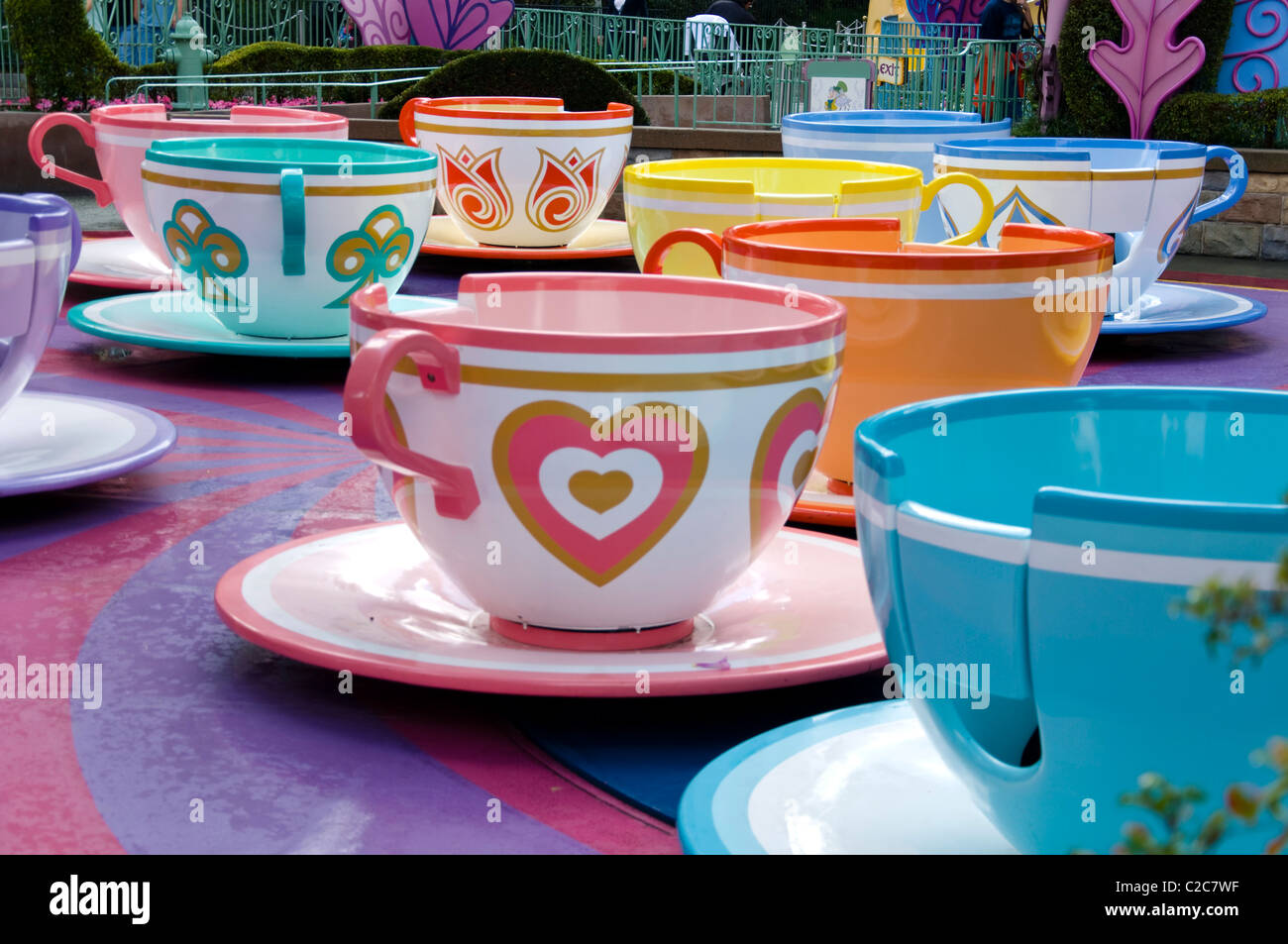 Cups at Disneyland Amusement Park in California USA Stock Photo - Alamy