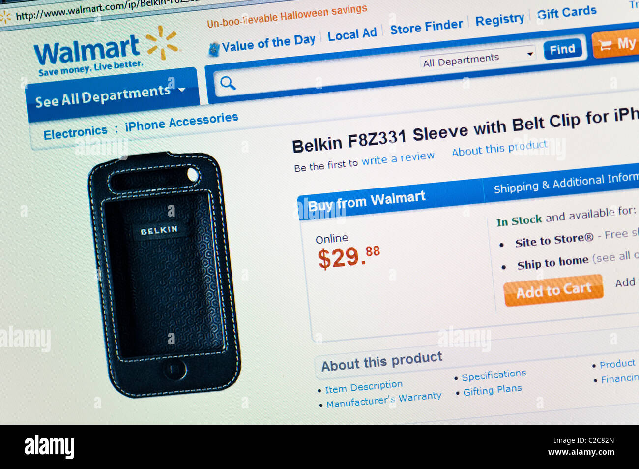 Walmart website screenshot Stock Photo - Alamy