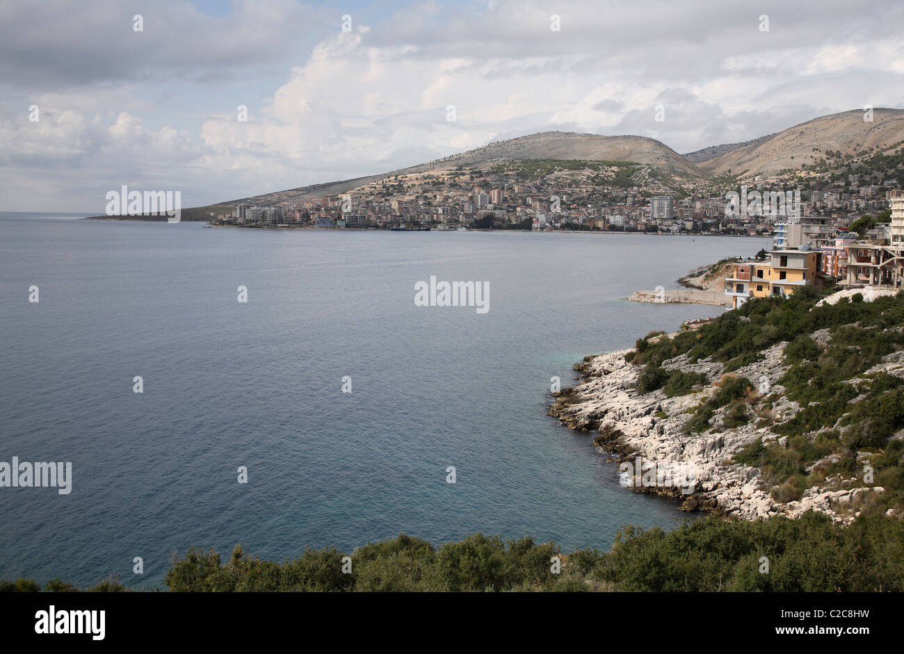 Elevated view of lake butrint hi-res stock photography and images - Alamy