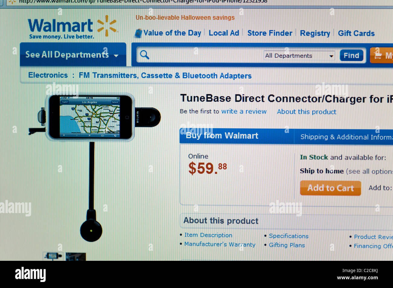 Walmart website screenshot Stock Photo - Alamy