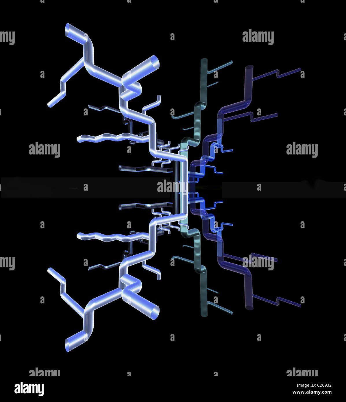 NETWORK STRUCTURE ROOTS CONNECTION Stock Photo - Alamy
