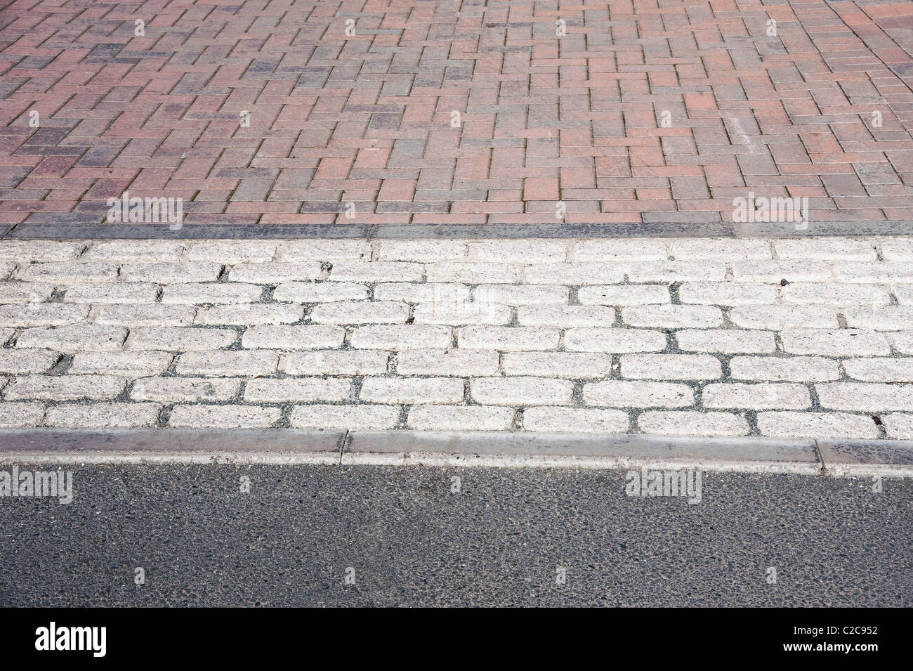 Simple traffic calming measure installed on a residential street, a ...