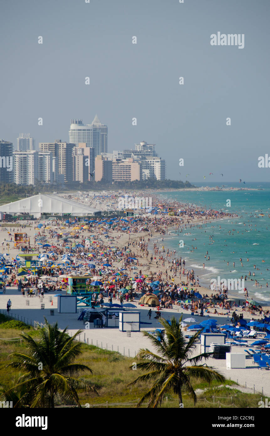 Florida, Miami. Miami beach during Spring Break Stock Photo - Alamy