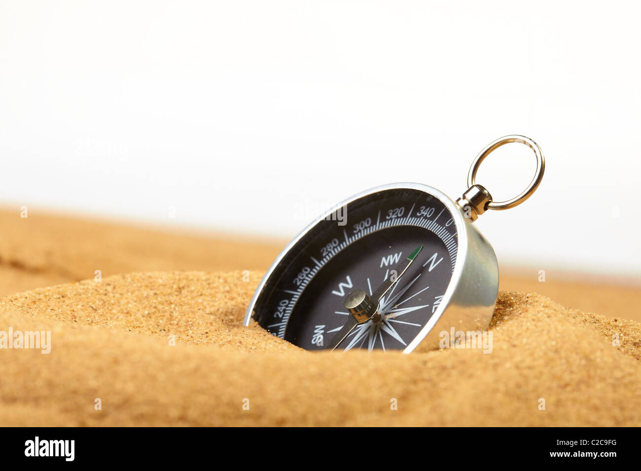 compass in sand Stock Photo - Alamy